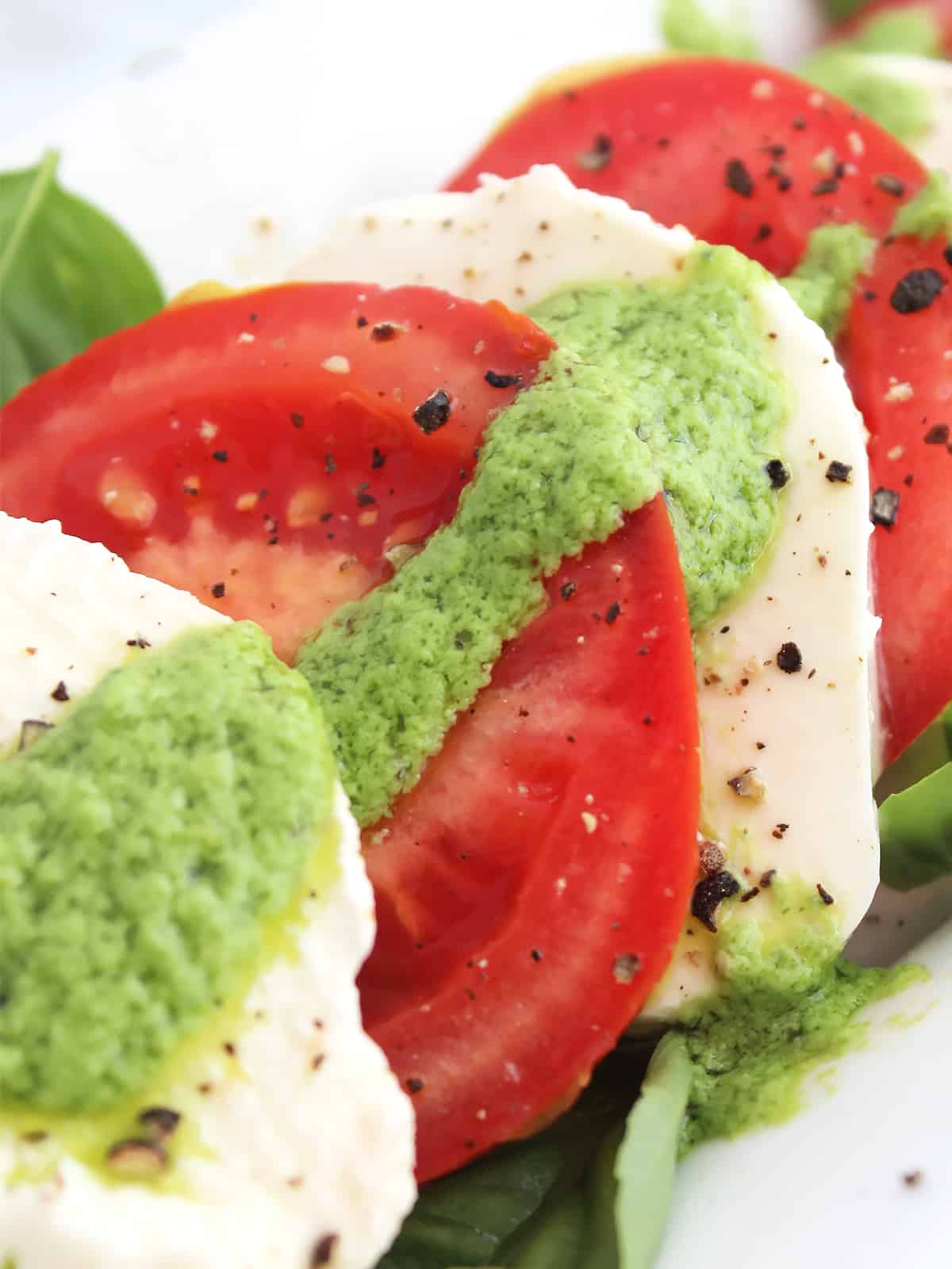 Pesto Caprese Salad - Bite On The Side