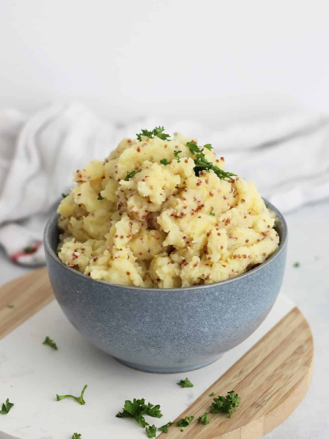 Wholegrain Mustard Mashed Potatoes - Bite On The Side