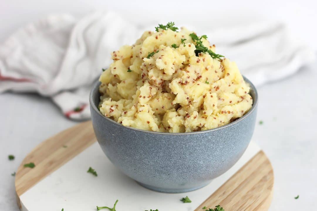 Wholegrain Mustard Mashed Potatoes - Bite On The Side