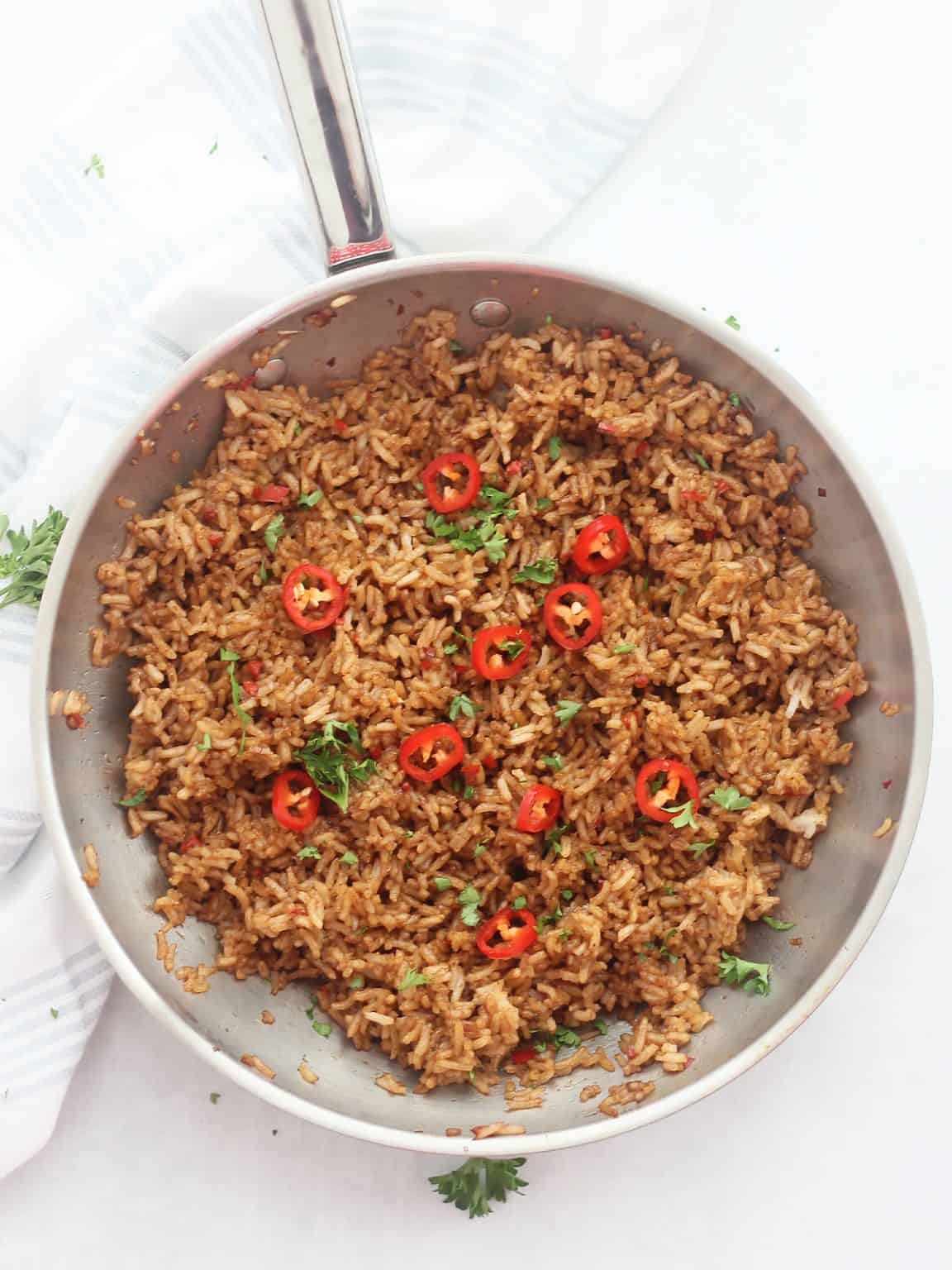 Garlic Chili Fried Rice - Bite On The Side