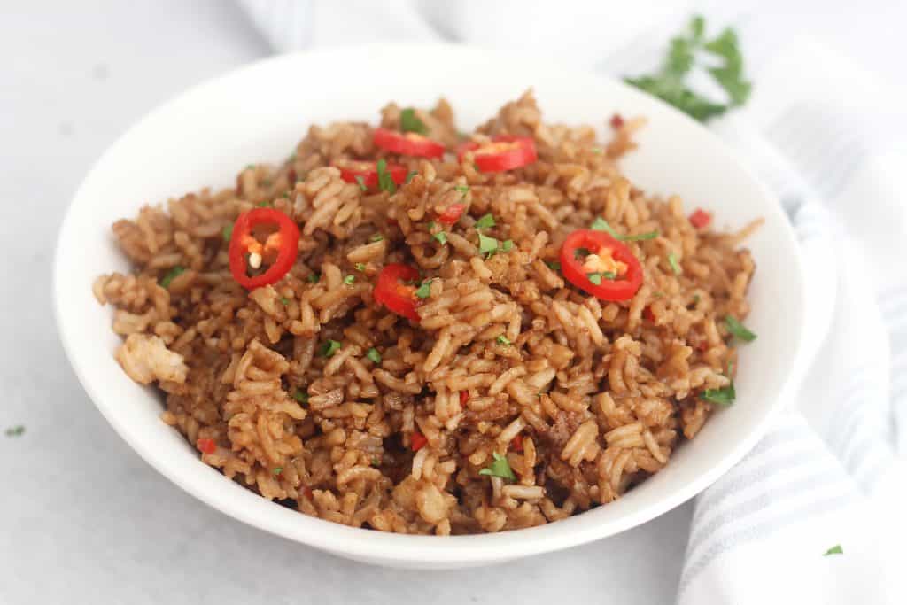 Garlic Chili Fried Rice - Bite On The Side