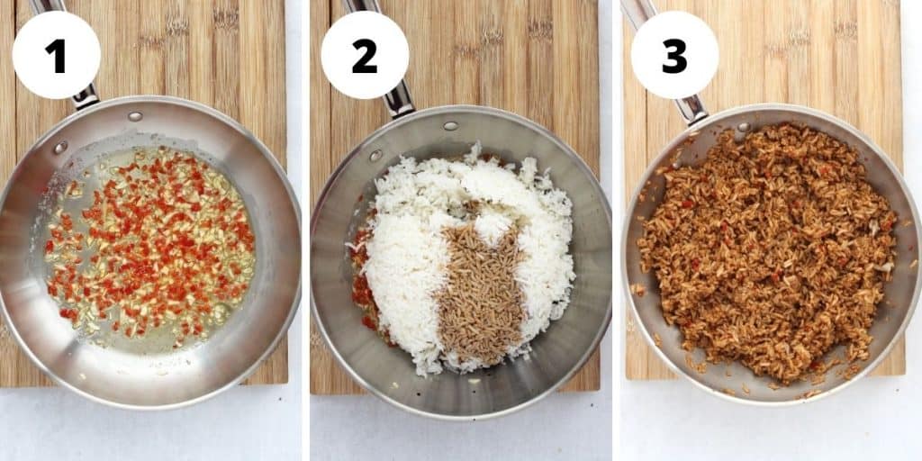 Garlic Chili Fried Rice - Bite On The Side