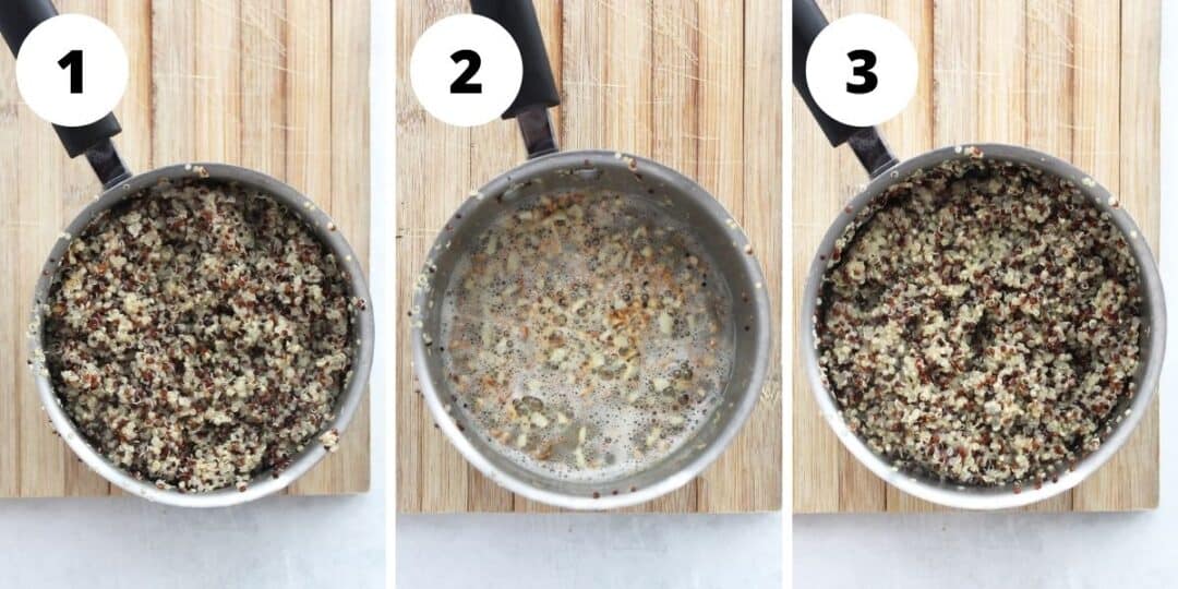 Garlic Tri-Color Quinoa Recipe - Bite On The Side