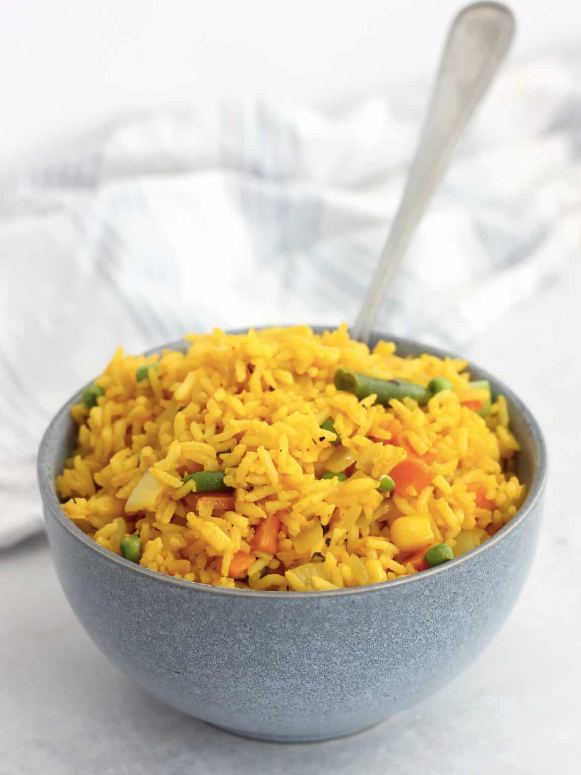 Turmeric Fried Rice (Yellow Rice) - Bite On The Side