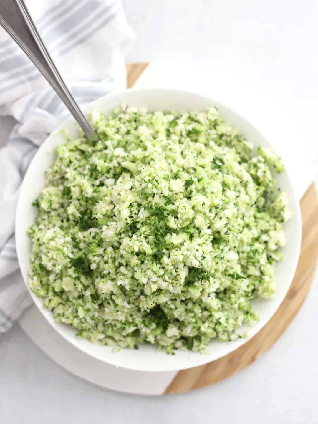 Broccoli Cauliflower Rice - Bite On The Side