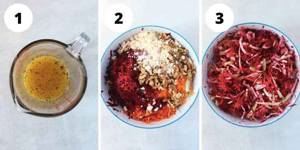 Easy Beet Slaw with Carrot and Cabbage - Bite On The Side