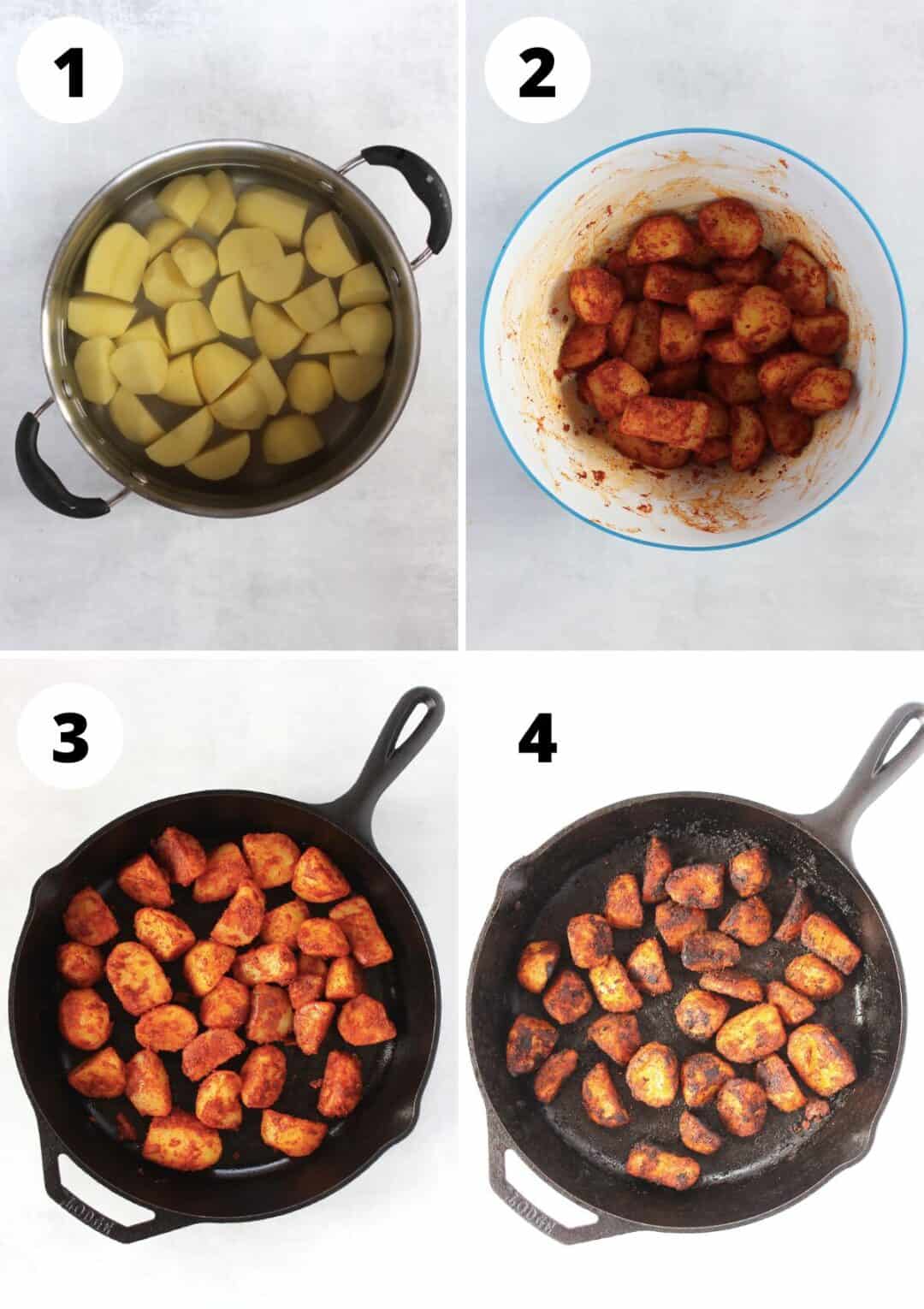Crispy Oven Roasted Paprika Potatoes - Bite On The Side