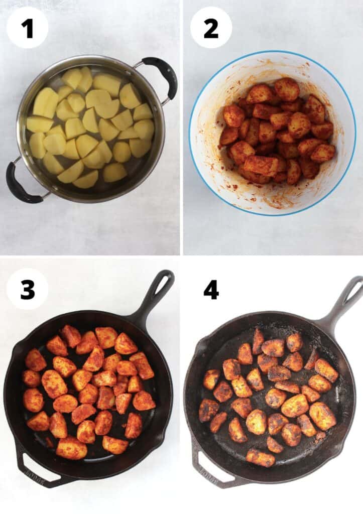 Crispy Oven Roasted Paprika Potatoes - Bite On The Side