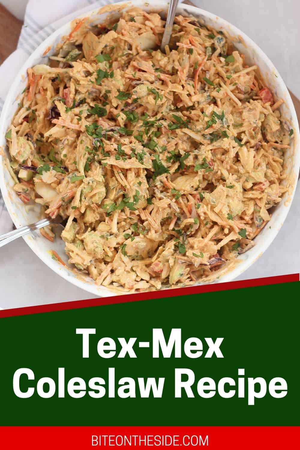 Creamy Tex-Mex Slaw - Bite On The Side