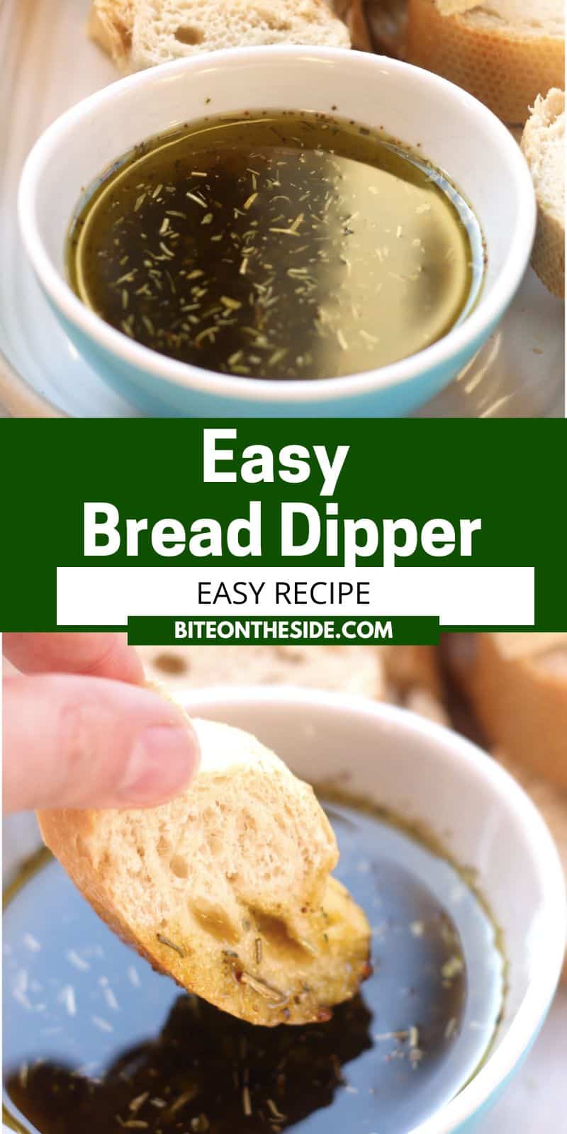 Oil Bread Dipper with Balsamic and Herbs - Bite On The Side