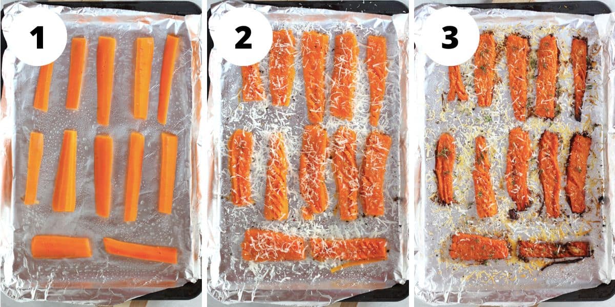 Smashed Carrots with Parmesan and Thyme - Bite On The Side