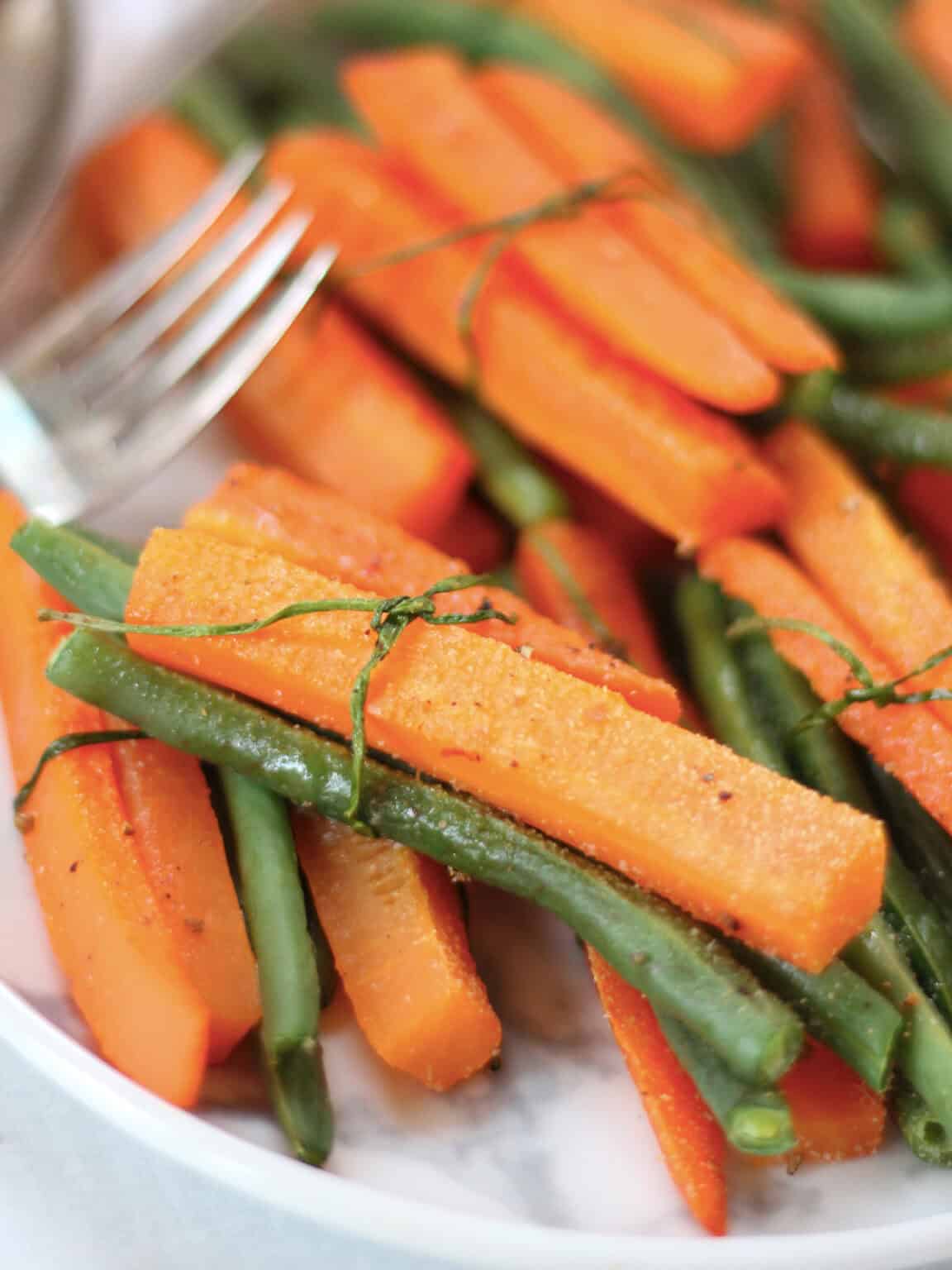 Carrot and Green Bean Bundles - Bite On The Side