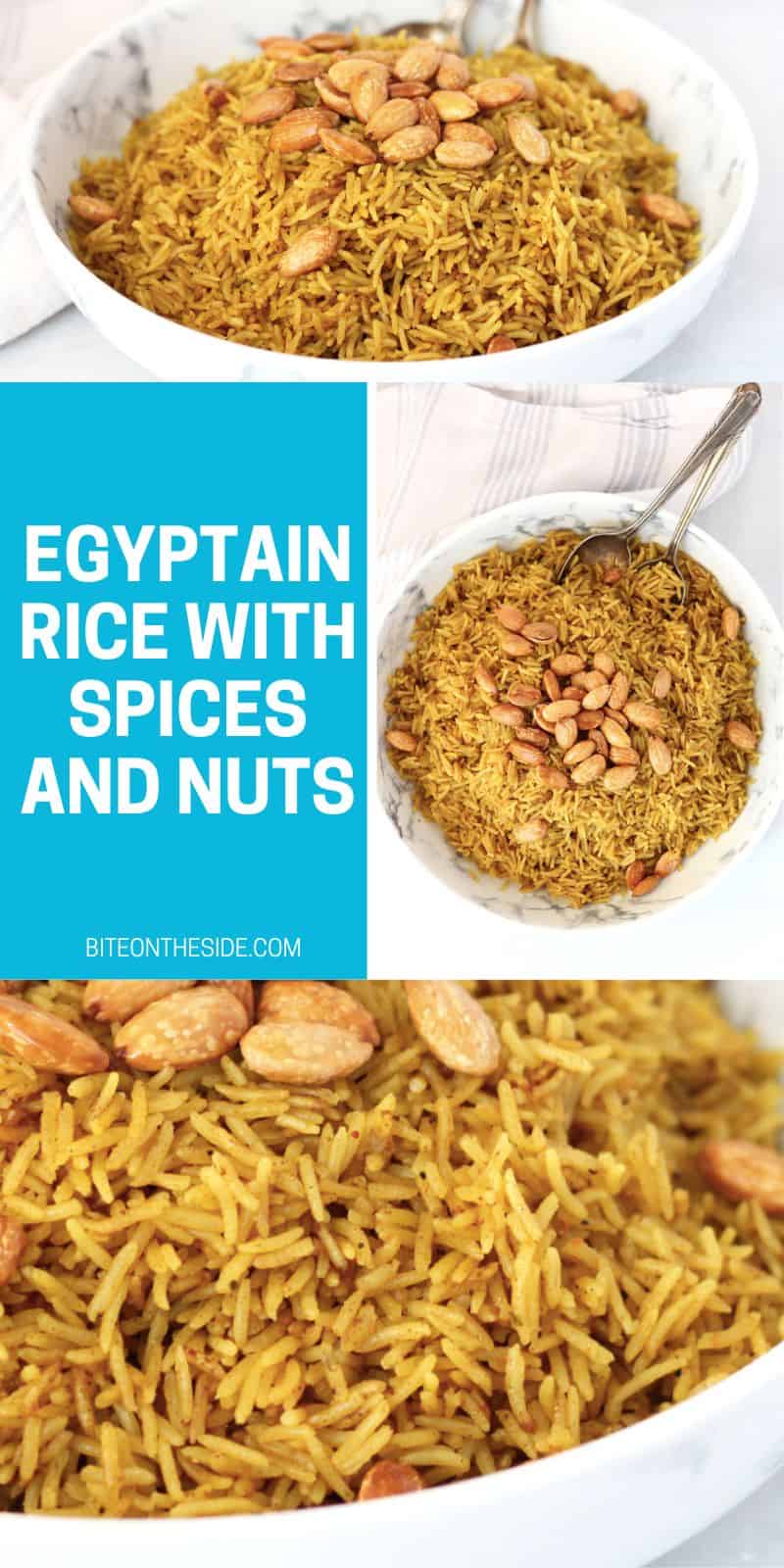 Egyptian Rice with Spices and Nuts - Bite On The Side