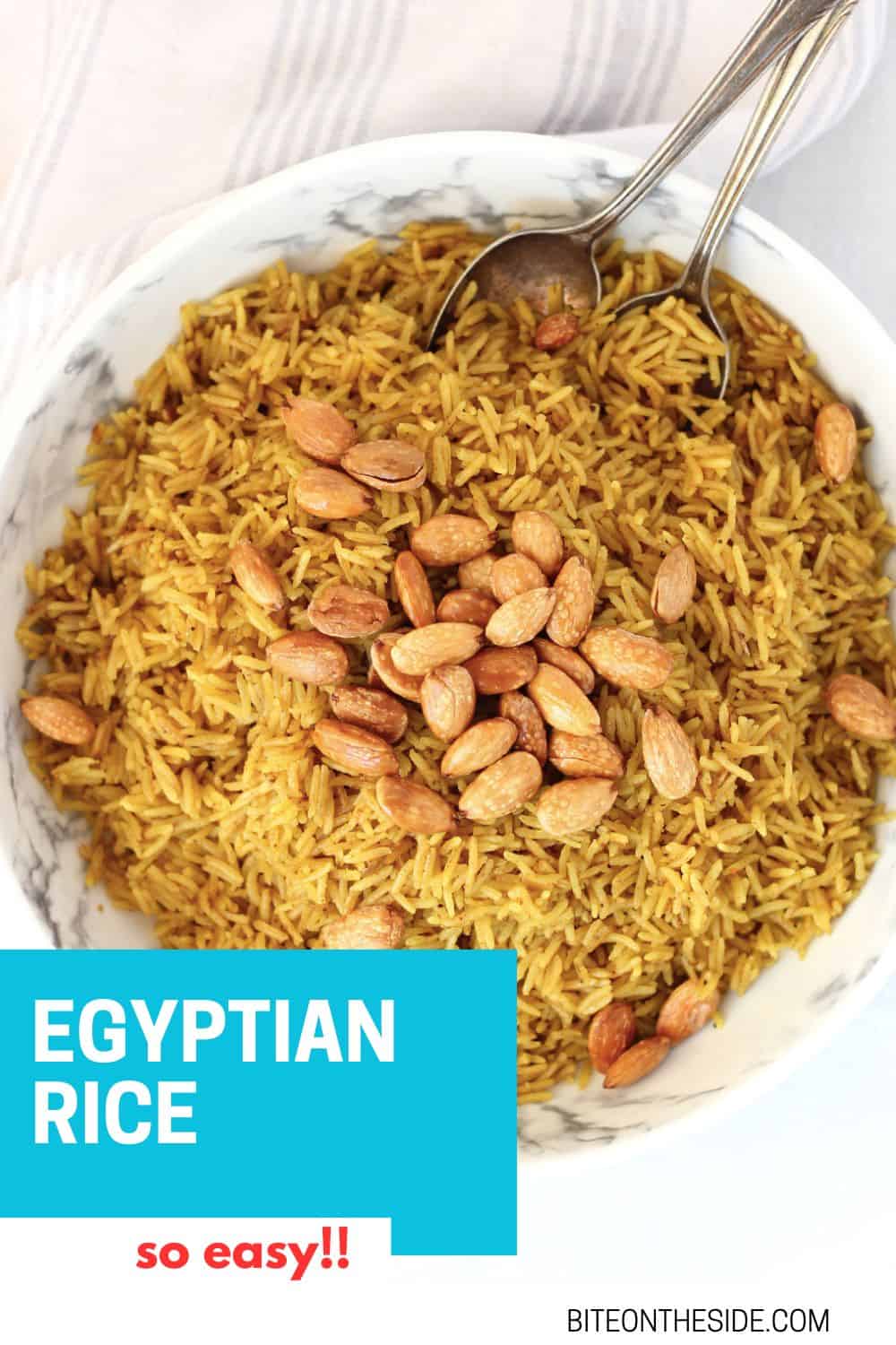 Egyptian Rice with Spices and Nuts - Bite On The Side