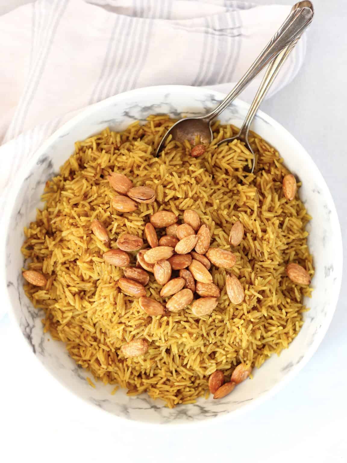 Egyptian Rice with Spices and Nuts - Bite On The Side
